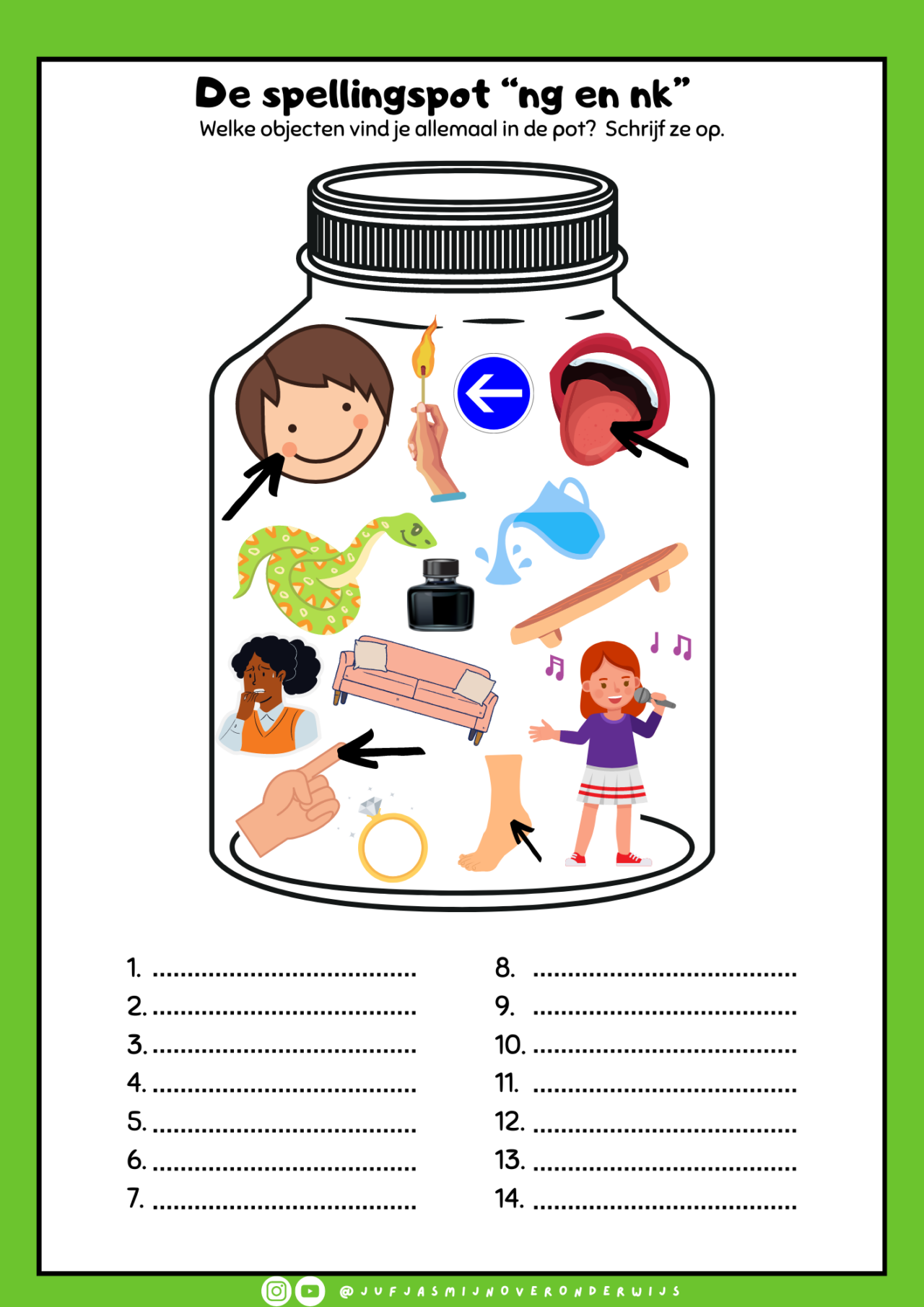 Spellingspot – ng en ng | Juf Jasmijn over onderwijs